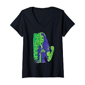 Marvel Studios She-Hulk Disney Plus V-Neck T-Shirt