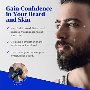 Beard Roller - 540 Titanium Micro Needle 0.25mm - Beard Grooming & Beard Club