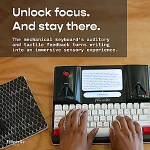 Freewrite Smart Typewriter 3rd Gen, Distraction-Free Writing Tool with Frontlit E Ink Display, Mechanical Keyboard, and Wi-Fi Cloud Syncing