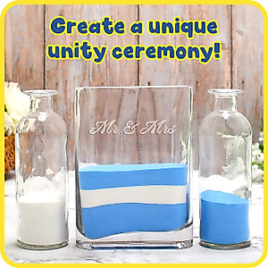 READY 2 LEARN Colored Sand - Light Blue - 2.2 lbs - Play Sand for Kids - Perfect for Wedding Unity Ceremonies, Crafts, Sensory Bins and Vase Filler