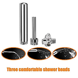4 Pack Shower Enema System, VONDERSO 6-Foot Stainless Steel Shower Douche Kit with 2 Bathroom Handheld Nozzles & Regulator Knob for Most Shower Systems