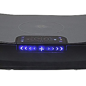 Confidence Fitness 4D Vibration Trainer Exercise Machine with Upper Body Straps and Remote