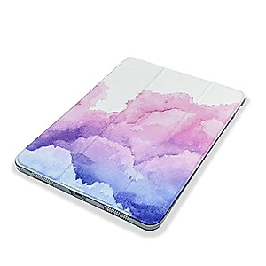 Cute Landscape Pink Clouds case Compatible with iPad Mini Air Pro 7.9 8.3 9.7 10.2 10.9 11 12.9 inch Pattern Cover New 2022 2021 Trifold Stand 3 4 5 6 7 8 9 Generation 493 (10.2" 7/8/9 gen)
