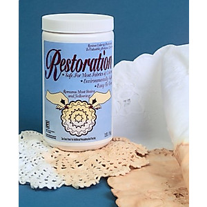 Mayardfun Liphontcta Engleside Products Restoration Hypoallergenic Powder to Clean Antique and Delicate Linens Safely 32 Ounce Tub- One