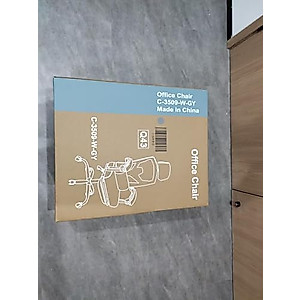 Sweetcrispy Office Computer Desk Chair, Ergonomic High-Back Mesh Rolling Work Swivel Chairs with Wheels, Comfortable Lumbar Support, Comfy Arms for Home, Bedroom, Study, Student, Grey