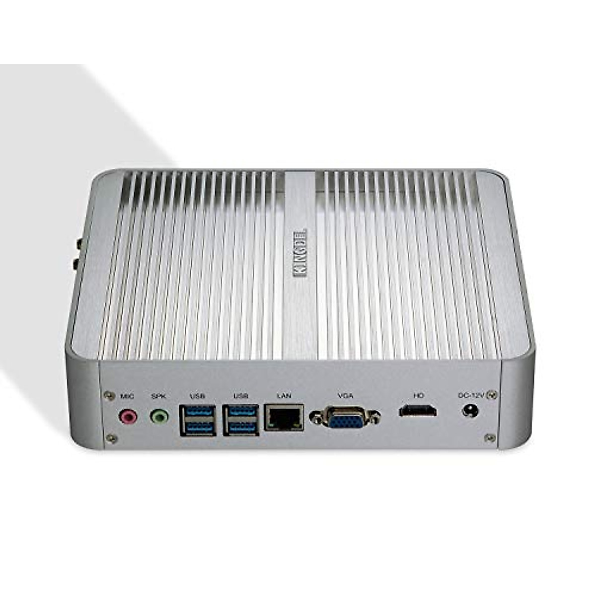 KINGDEL Fanless Mini PC, Powerful Mini Desktop Computer, Intel i5 8th Gen. 4 Cores CPU, 16GB DDR4 RAM, 250GB SSD, 4096x2304, HD Port, LAN, VGA, 4xUSB 3.0, W-11 Pro