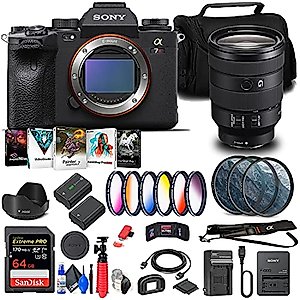 Sony Alpha a7R IIIA Mirrorless Digital Camera (Body Only) (ILCE7RM3A/B) + Sony FE 24-105mm f/4 Lens + 64GB Memory Card + Corel Photo Software + Case + NP-FZ100 Compatible Battery + More (Renewed)