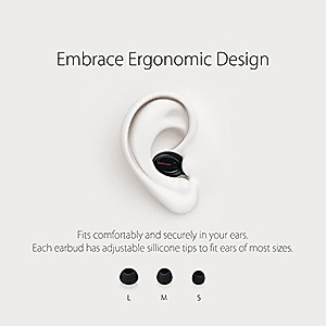GoNovate G8 Bluetooth Earpiece Wireless Headphone Mini Invisible Earbud, 6 Hrs Playtime 2 Magnetic USB Chargers Tiny Smallest Headset Single Car Earphone with Mic for iPhone Samsung Galaxy (1 Piece)