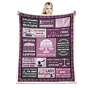 CYREKUD Lawyer Gifts for Women Blanket,Lawyer School Gifts Throw Blanket,Gifts for Lawyer Blanket,Lawyer Gifts for Lawyer Graduation Students,Lawyer Blanket for Christmas Sofa Lawyer Decor 50x 60