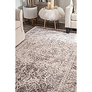 nuLOOM Verdell Vintage Medallion Area Rug, 6' x 9', Beige