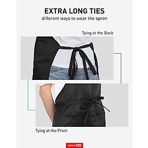 XBPDMWIN Funny Cooking Aprons for Men - I Like My Butt Rubbed and My Pork Pulled - Grilling BBQ Apron for Mens with 2 Pockets - Birthday Gifts for Men, Husband, Boyfriend, Guy, Dad, Friends, Him