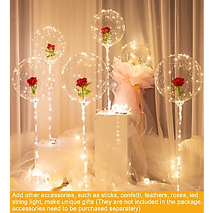 20 Inch Bobo Balloons Bubble Balloons, 10 Pcs Clear Bobo Balloon, Large Transparent Bubble Balloon for Christmas Wedding Birthday Party Decoration