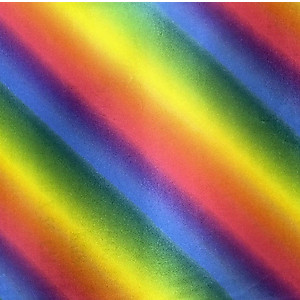 YYCRAFT Charmeuse Bridal Satin Fabric by The Yard 58 Inches Wide (Rainbow,2 Yards)