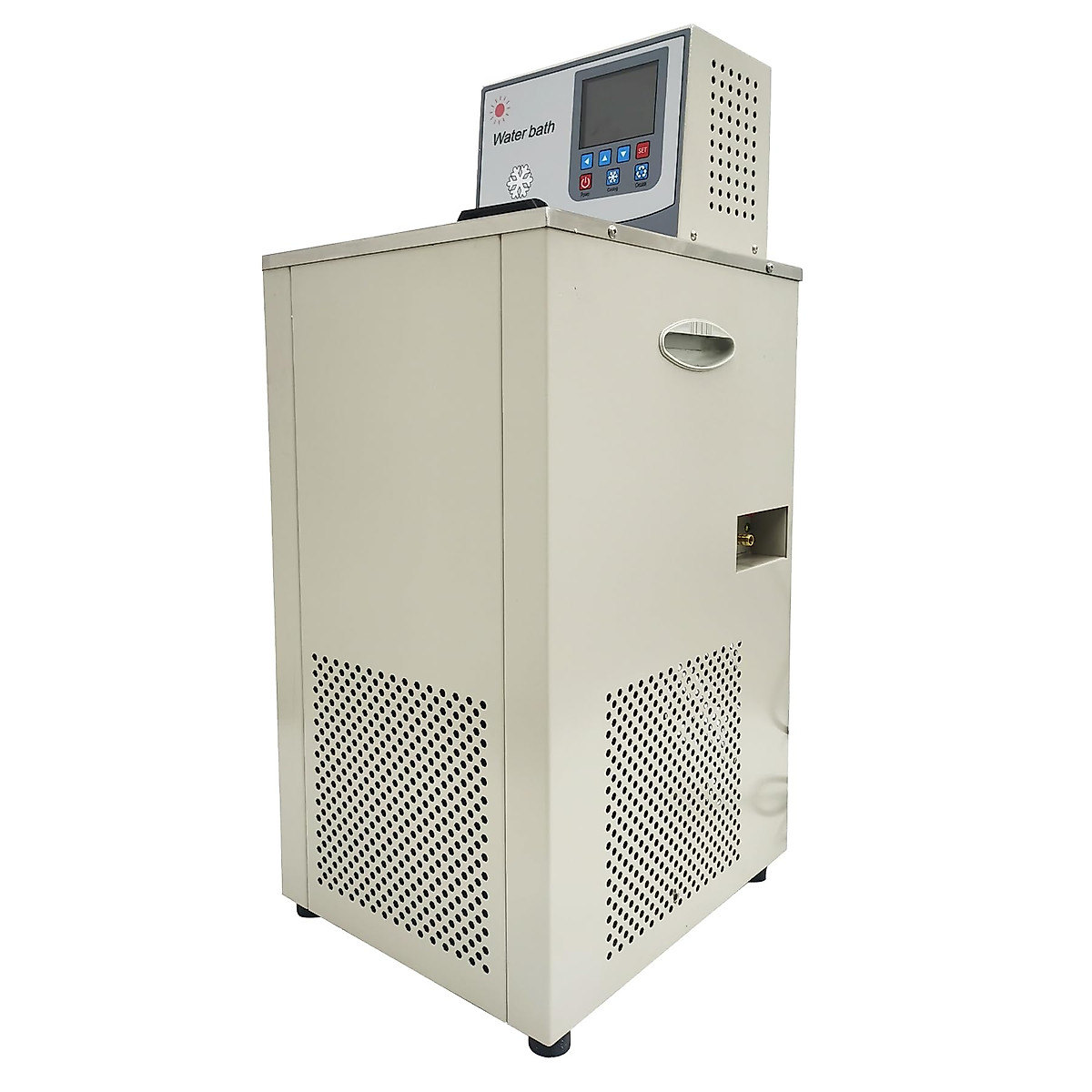 TECHTONGDA Laboratory Chiller Circulator 6L Chiller -30℃-100℃ Refrigerated Circulating Water Liquid Bath Cooling Circulator Pump Chiller Low Temperature Cooling Liquid Circulator with Transformer