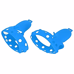 HAOX VR Joystick, Washable Comfortable Controller Grip Cover Antislip Sweatproof for Quest 2(Blue)