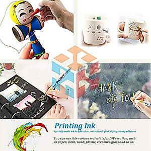 3 Pack Tire Paint Pen Marker Lettering Permanent Waterproof Ink for Car Vehicle Motorcycle Tyre PINKPIG LIFE (White)