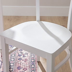 Linon Dayleen White Wooden Dining Chairs, Set of 2 Fully Assembled