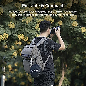 SmallRig 22" (56cm) Photography Reflector with Handle 5-in-1 Collapsible Circular Light Reflector, Translucent, Silver, Gold, White and Black, with Carrying Bag - 4127