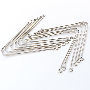 High Grade Stainless Steel Tongue Cleaner, Set of 12, for Bad Breath Treatment Naturally