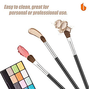 Urbanstrive Professional Eye Makeup Brushes Eyeshadow Brush Set - 3pcs Soft Synthetic Eyeshadow Blending Brush Kit - For Blending Eyeshadow, Eyeliner, Crease, Eyebrow, Long Lasting, Apply Better, Flawless Look Makeup - Silver