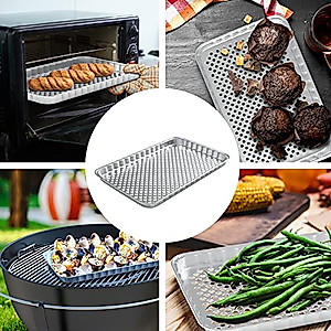 Grilling Corner 10-Pack Disposable Grill Pans for Outdoor Grill/BBQ Broiler Pans/Grilling Trays/Grill Drip Pan/Tray Liner,Prevents Food from Falling into The Grill or Sticking to The Grate