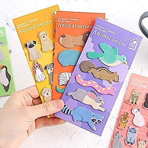 DuoYo Cute Zoo Theme Dog Sticky Note Leave Message Note 10 Sheets Pad Student Stationery School Supplies