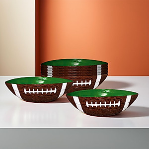Football Plastic Bowl - 12 1/2" x 10", 1 Pc