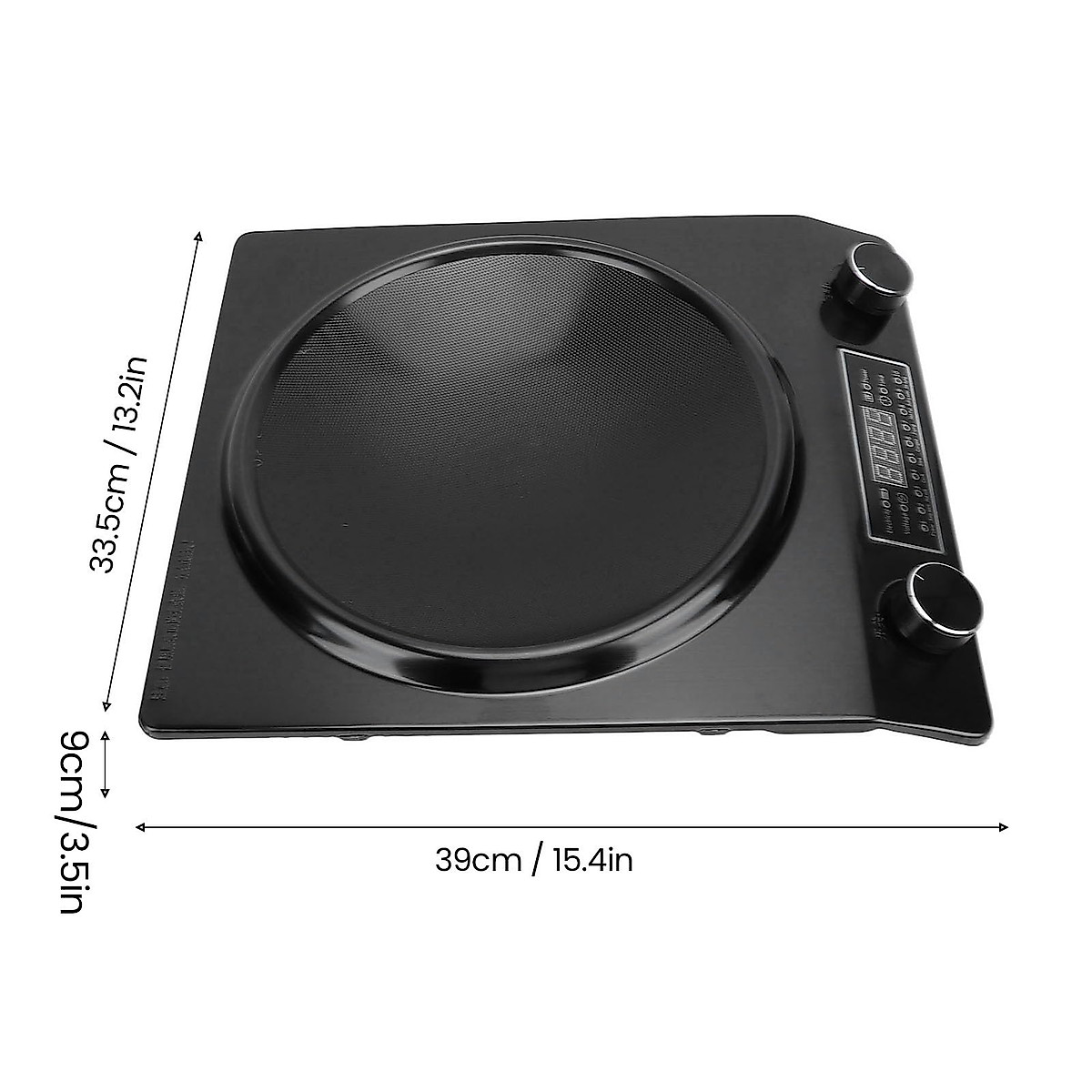3500W Portable Induction Cooktop, Aluminum ABS Countertop Induction Cooker Hot Plate with Smart Touch Panel for Home Kitchen(us plug110V)