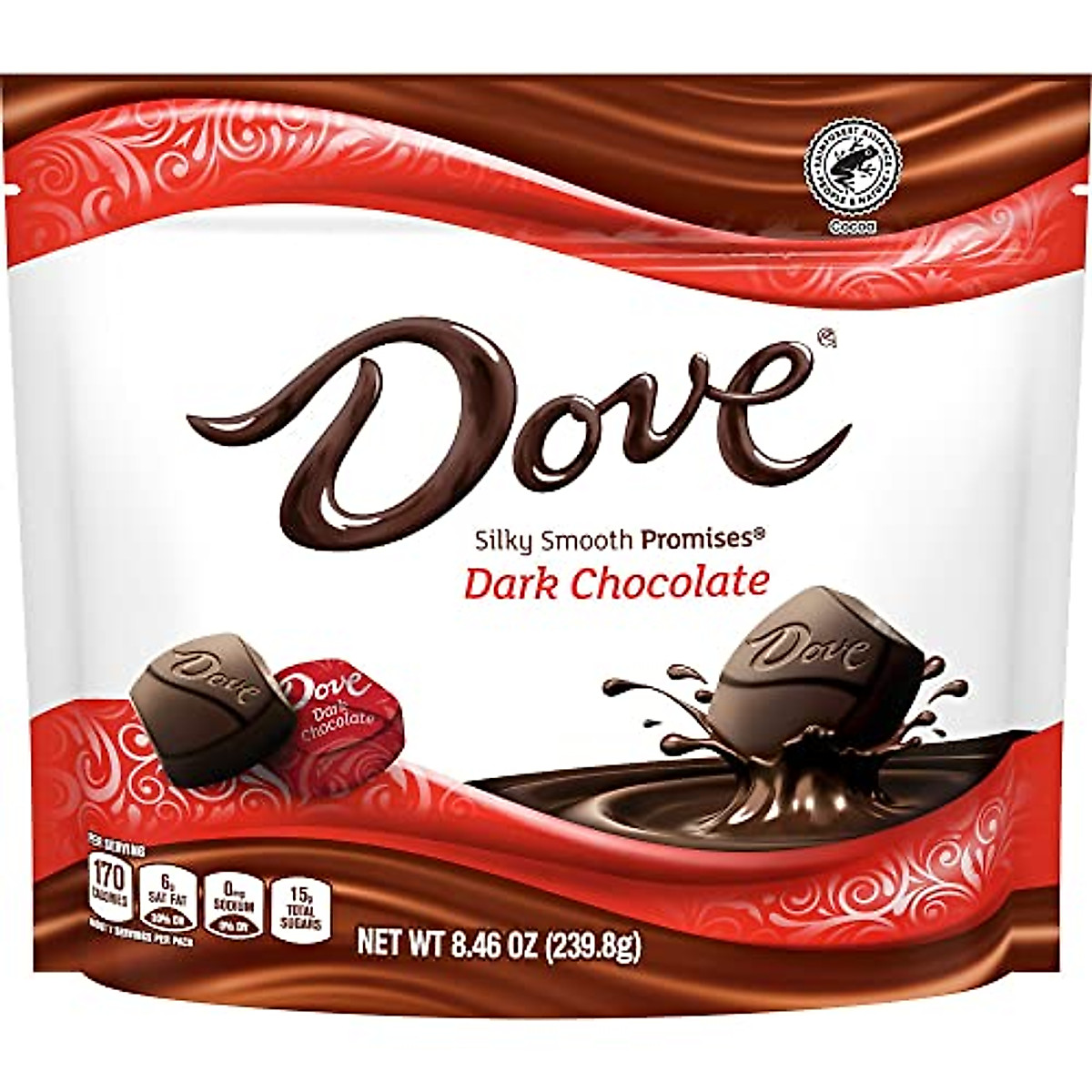 DOVE PROMISES Dark Chocolate Candy Bag, 8.46 oz