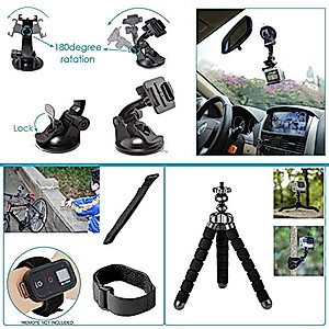 GoPro HERO9 Black - Waterproof Action Camera with Front LCD, Touch Rear Screens, 5K Video, 20MP Photos, 1080p Live Streaming, Stabilization + 128GB Memory, Card Reader + More (58pc Bundle)