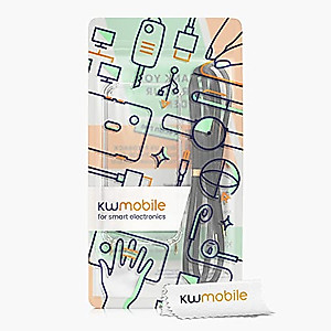 kwmobile Crossbody Case Compatible with Apple iPhone SE (1.Gen 2016) / iPhone 5 / iPhone 5S Case - Clear TPU Phone Cover w/Lanyard Cord Strap - Black/Transparent