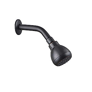 High Pressure Anti-Clogs Rustproof Shower Head Fixed Water Showerhead for Bathroom with Strong Spray Angle-Adjustable Ball Joint Teflon Tape Fits High and Low Water Flow Showers Oil-Rubbed Bronze