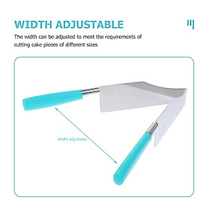 2Pcs Cake Slicer Cutters, Stainless Steel Cake Slicer, Better Quality and More Stable Cake Lifter Tools Pie Knife, Cake Pie Cutting for Cakes, Pie, Desserts Bread and Pizza (Random Color)