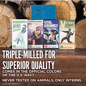 Duke Cannon Supply Co. Big Brick of Soap - Superior Grade, Large Men's Bar Soap, Limited Edition WWII Inspired Scents, Body Soap, Ocean, 10 oz