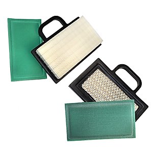 HQRP 2-pack Filter Cartridge with Pre-cleaner compatible with Husqvarna LGT2654 GTH2448T YTH2242T YTH2348 YTH2448T YTH2454T (2006-05) Riding Mower, 531307044 / 499486S Replacement