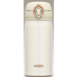 Thermos Water Bottle Vacuum Insulation Cellular Phone Mug [one-Touch Open Type] 350ml Pearl White JNL-352 PRW