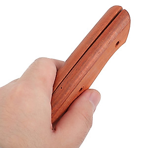 UPKOCH Replacement Wooden Knife Handle for Kitchen, Ergonomic Design with Holes, Anti-Slip Red Pear Wood Knife Handle Accessory for Easy Repair and Upgrade of Your Knives