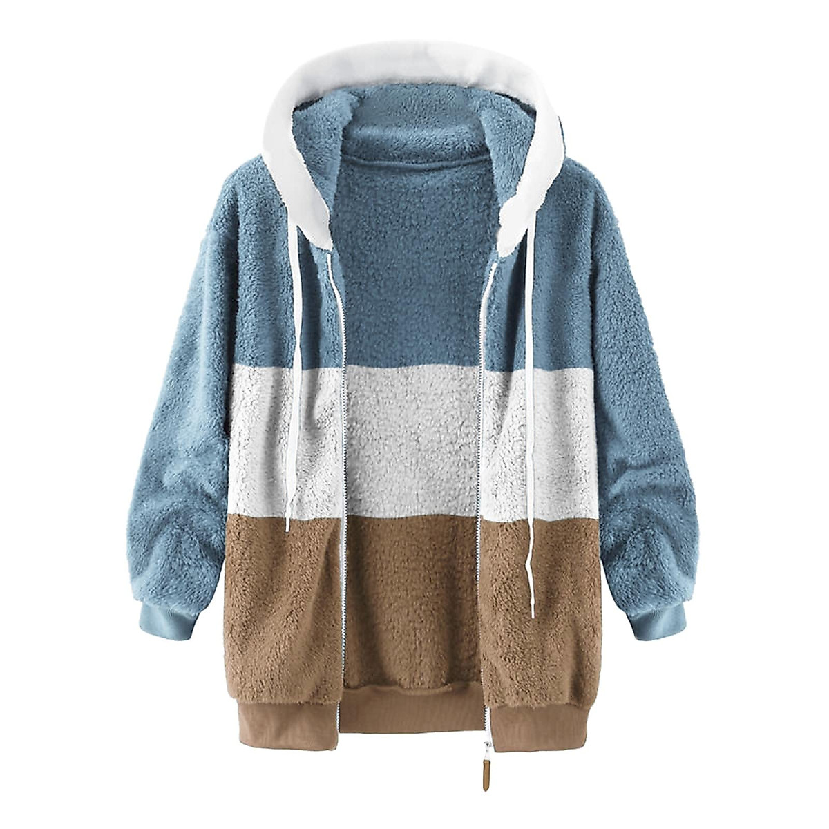 Hoodies Block Sweatshirt Zipper Hoodie Loose Vampire Clothes Halloween Shirts White Blouse for Women Deals of Today Coupons and Promo Codes Cute Stuff Under 5 Dollars