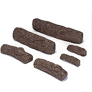 Peterson Real Fyre 18-inch Live Oak Log Set with Vented Burner and Gas Connection Kit. Match Lit (Natural Gas Only)