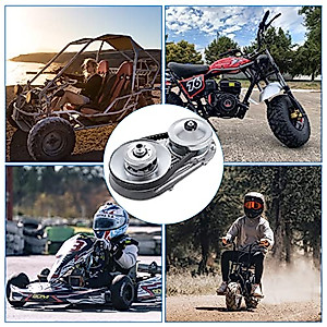 GESEXI 40 Series 1" BORE Go Kart CVT Torque Converter Clutch Kit 1" Bore Driver Clutch + 3/4" Driven Clutch + 203785 Drive Belt Compatible with Comet 40/44 Series for Mini Bike, Go Kart, Lawnmower