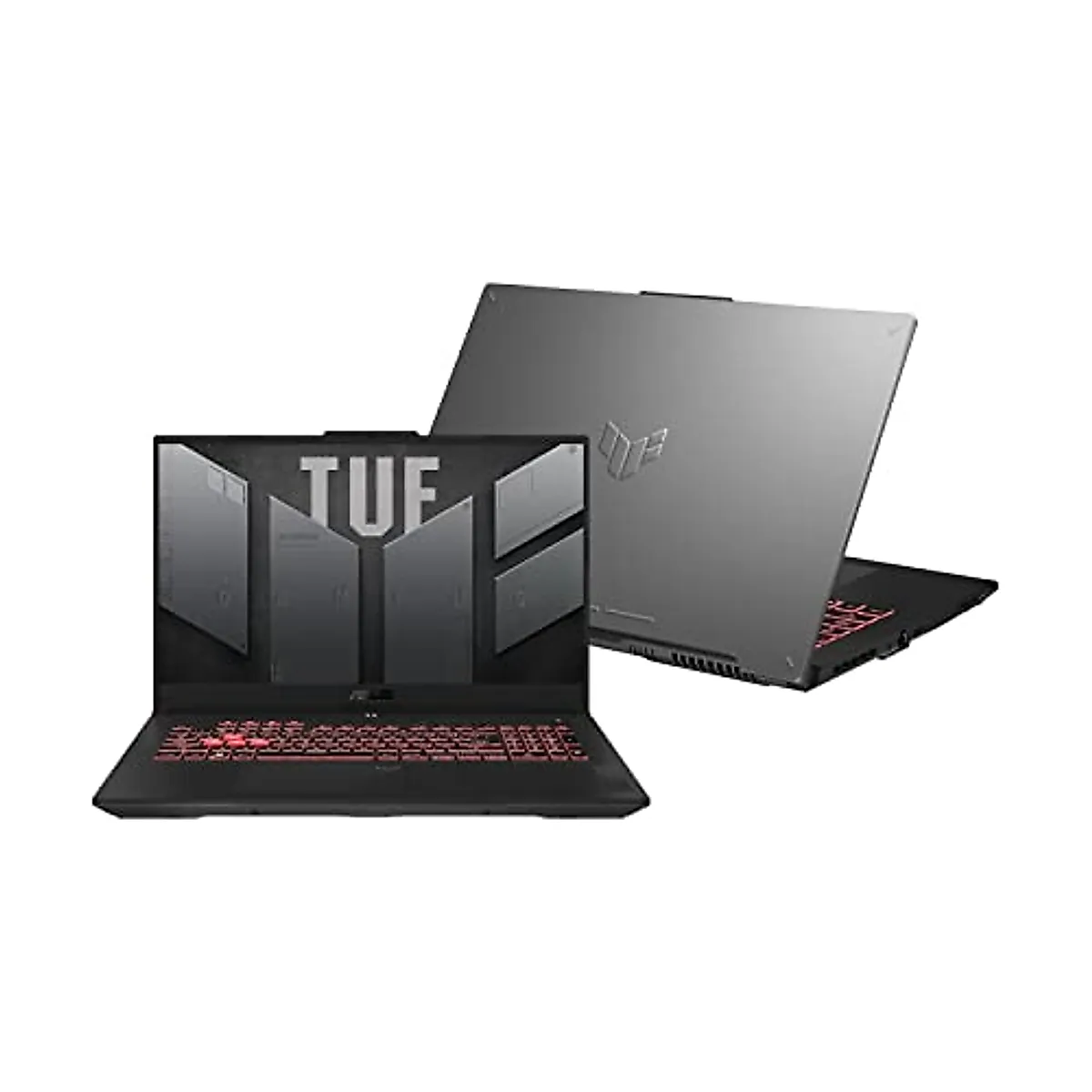 EXCaliberPC 2023 ASUS TUF Gaming A17 FA707NU-DS74 (AMD Ryzen 7 7735HS, 32GB RAM, 1TB NVMe SSD, RTX 4050 6GB, 17.3" 144Hz FHD, Windows 11) Gaming Notebook - Mecha Gray
