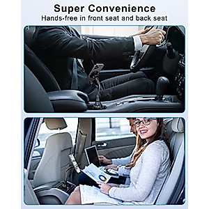 SUPERONE for MagSafe Car Cup Holder Phone Mount, [20 Strongest Magnets] Adjustable Gooseneck Cup Phone Holder for Car Compatible with iPhone 14 13 12 Series MagSafe Case & All Phone 【Tesla Compatible】