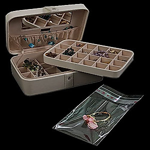 Vikeivty 240pcs 3 * 5 Inch Clear Plastic Bags for Packaging, Cellophane Resealable Bags Self Adhesive for Packaging Products