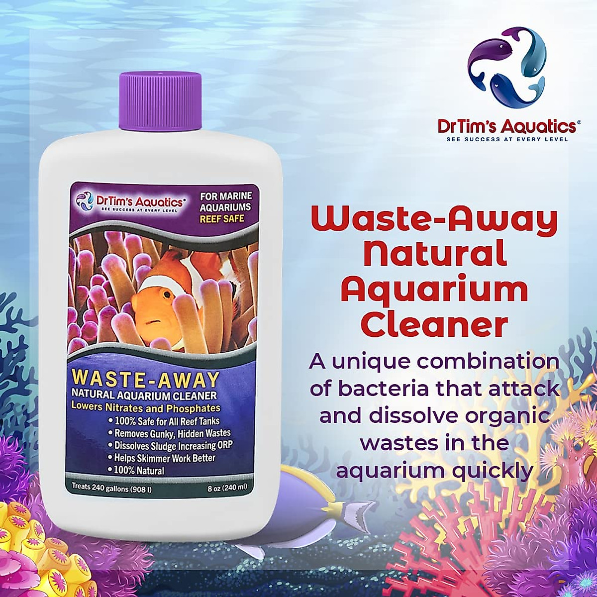 DrTim's Aquatics Reef Waste-Away 128 oz