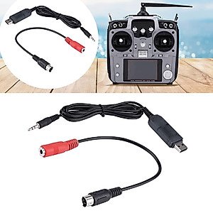 Keenso RC Simulator Cable, USB Dongle Cable Set Compatible with 22 in 1 Quadcopter Flight Simulator Remote Controller Transmitter Modeling Accessory
