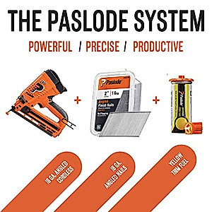 Paslode, Finishing Nail, 650047, 20 Degree Angled Galvanized, 16 Gauge, 2,000 per Box, 2 inch