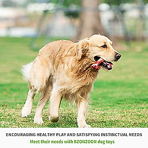 Dog Toys for Aggressive Chewers, Indestructible Durable Dog Chew Toys, Non-Toxic Food Grade Nylon Dog Bone Toy Reduces Boredom, Tested by Labrador, Golden Retriever, More Small Medium and Large Breed