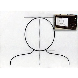 Passport Shooting Guide Sticker for Passport Cameras