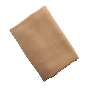 Sheer Chiffon Hijab Scarf Muslim Head Cover Solid Plain Arabic Headpiece Women's Shawl Wrap (Beige)