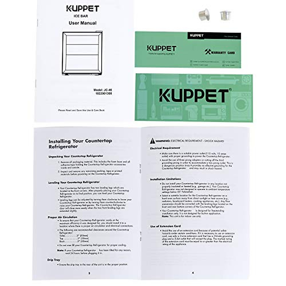 KUPPET 62-Can Beverage Cooler and Refrigerator, Small Mini Fridge for Home, Office or Bar with Glass Door and Adjustable Removable Shelves, Perfect for Soda Beer or Wine, Stainless Steel, 1.6 Cu.Ft.